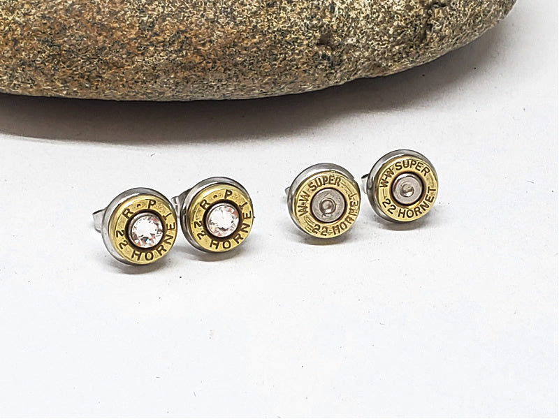 Bullet Studs - 22 Hornet Bullet Earrings - Our Smallest Studs ...