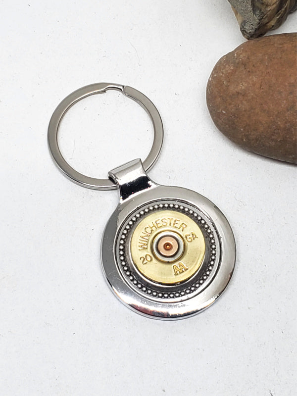 20 Gauge Shotshell Round Stainless Key Ring – SureShot Jewelry