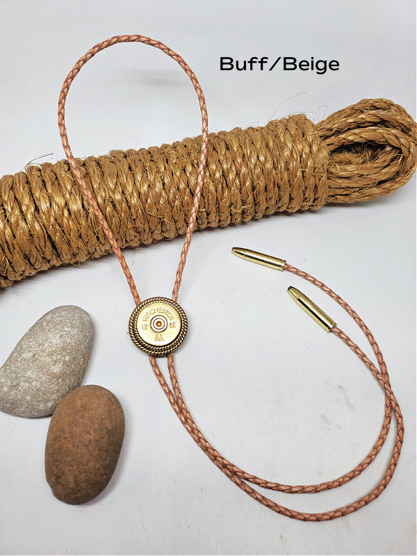 Bolo Ties - Western Wear - 12 Gauge Shotgun Casing Leather Bolo Tie ...