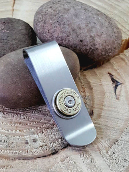 Bullet Money Clip - Slim Style - 243 Caliber – SureShot Jewelry