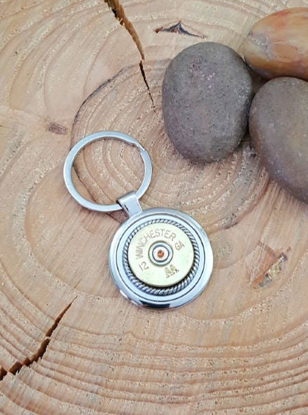 12 Gauge Shotshell Round Stainless Steel Key Ring - Several Brands ...