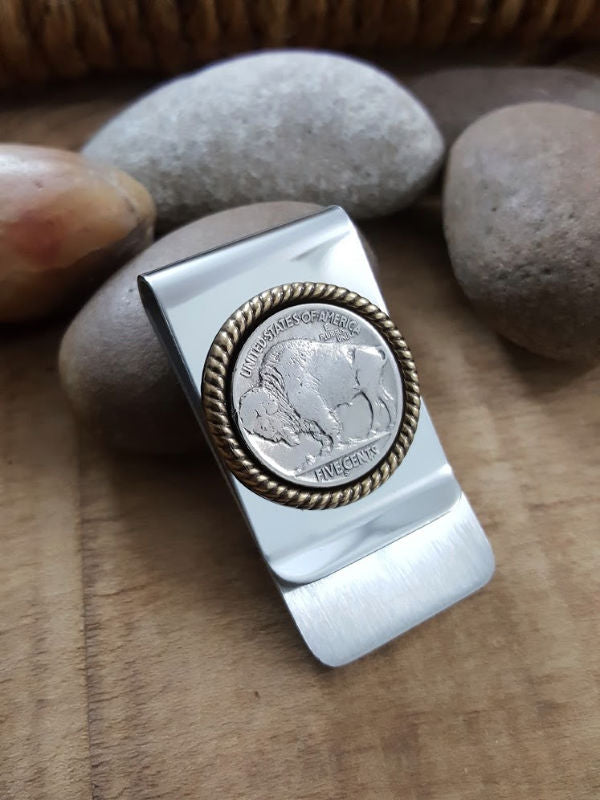 Buffalo Nickel Coin Money Clip – SureShot Jewelry