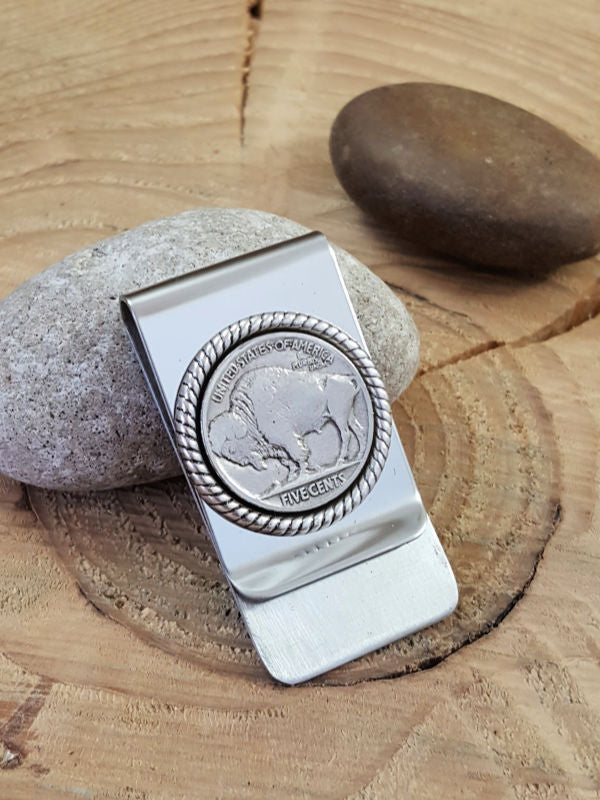 Buffalo Nickel Coin Money Clip – SureShot Jewelry