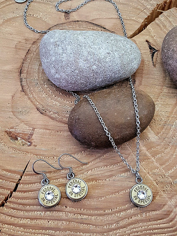 Jewelry Set - Gift Sets - Small Caliber Stainless Bullet Necklace ...
