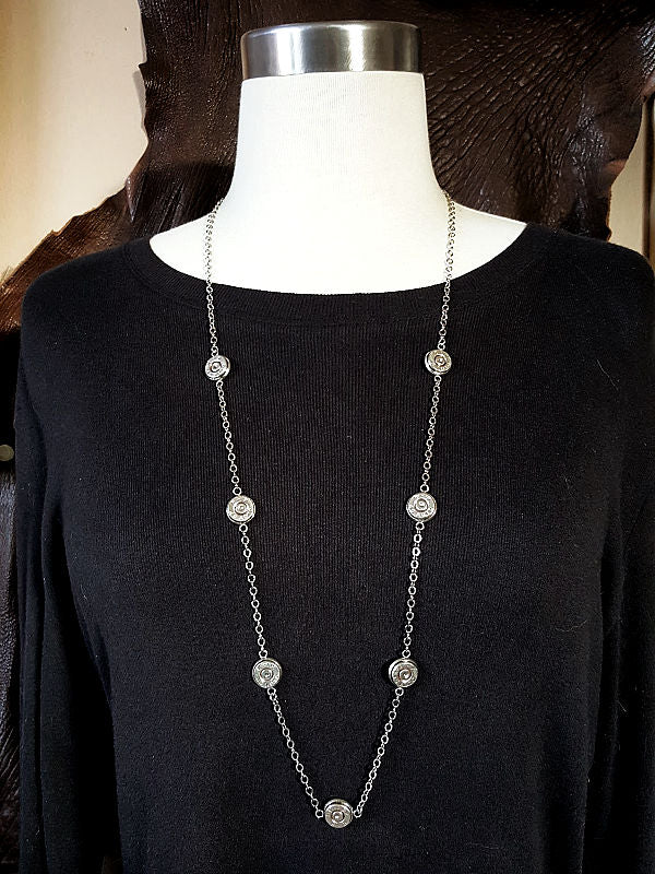 Long Bullet Necklace - Multi-Bullet Station Chain Necklace - SureShot ...